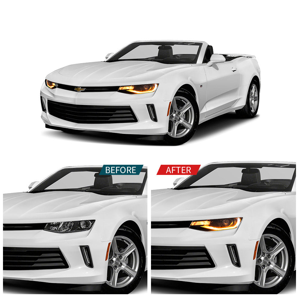 Vland 2016 2017 2018 Chevrolet Camaro Headlights with start-up ...